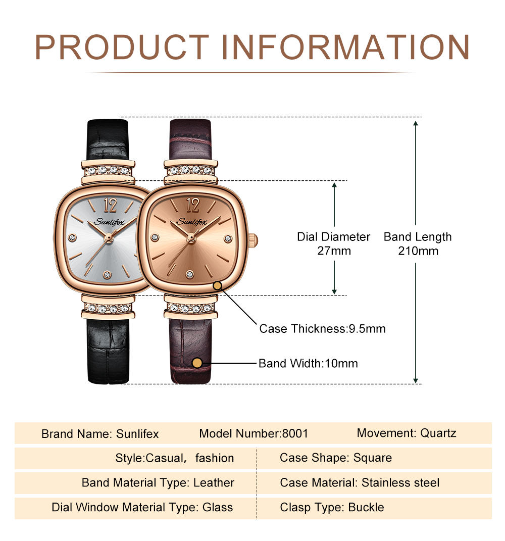 Jual Sunlifex 8001 Jam Tangan Wanita Original Berlian Gaya Antik Anggun ...