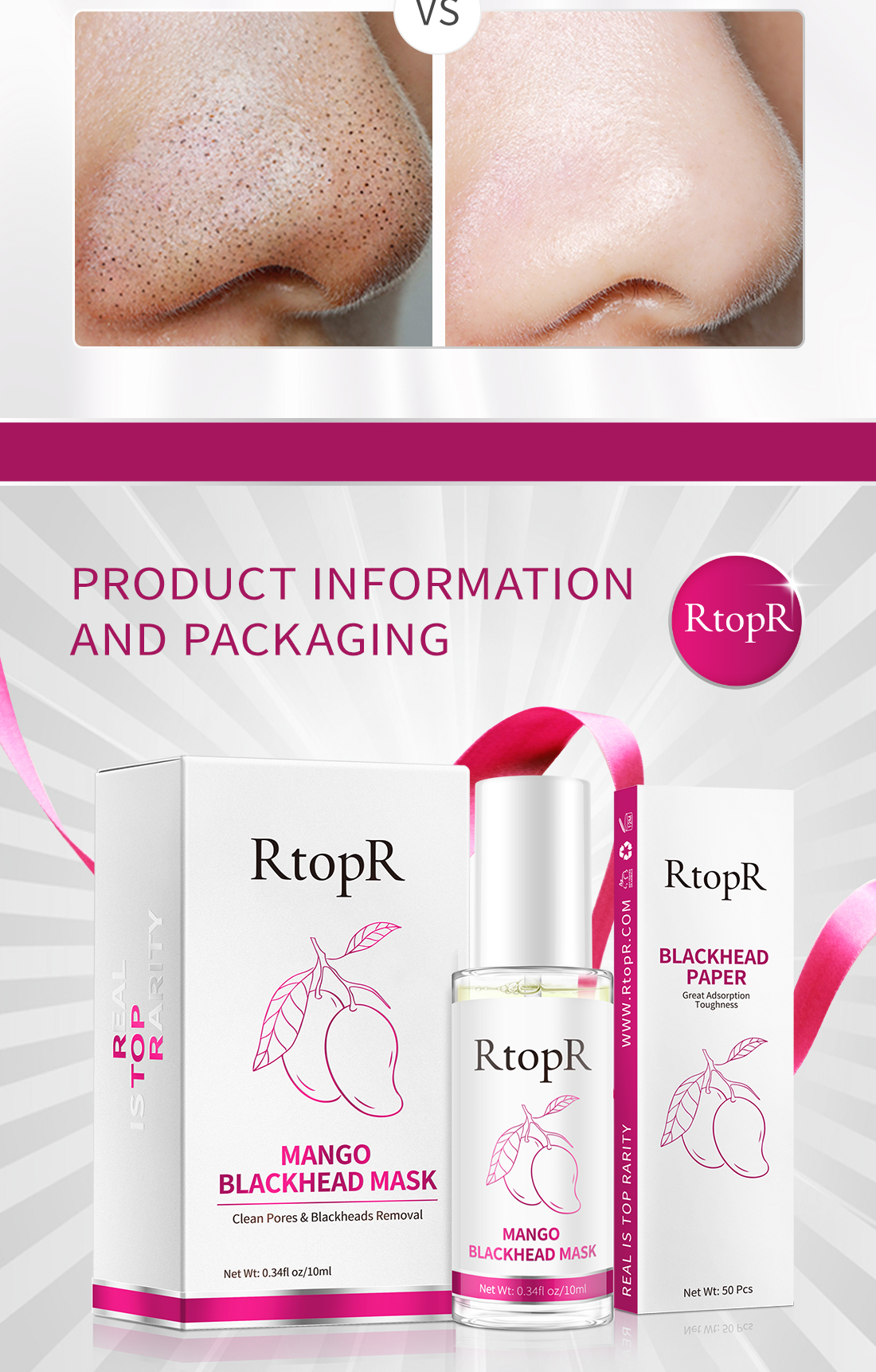 Jual RtopR Mangga Penghilang Komedo Masker Membersihkan Pori-pori ...