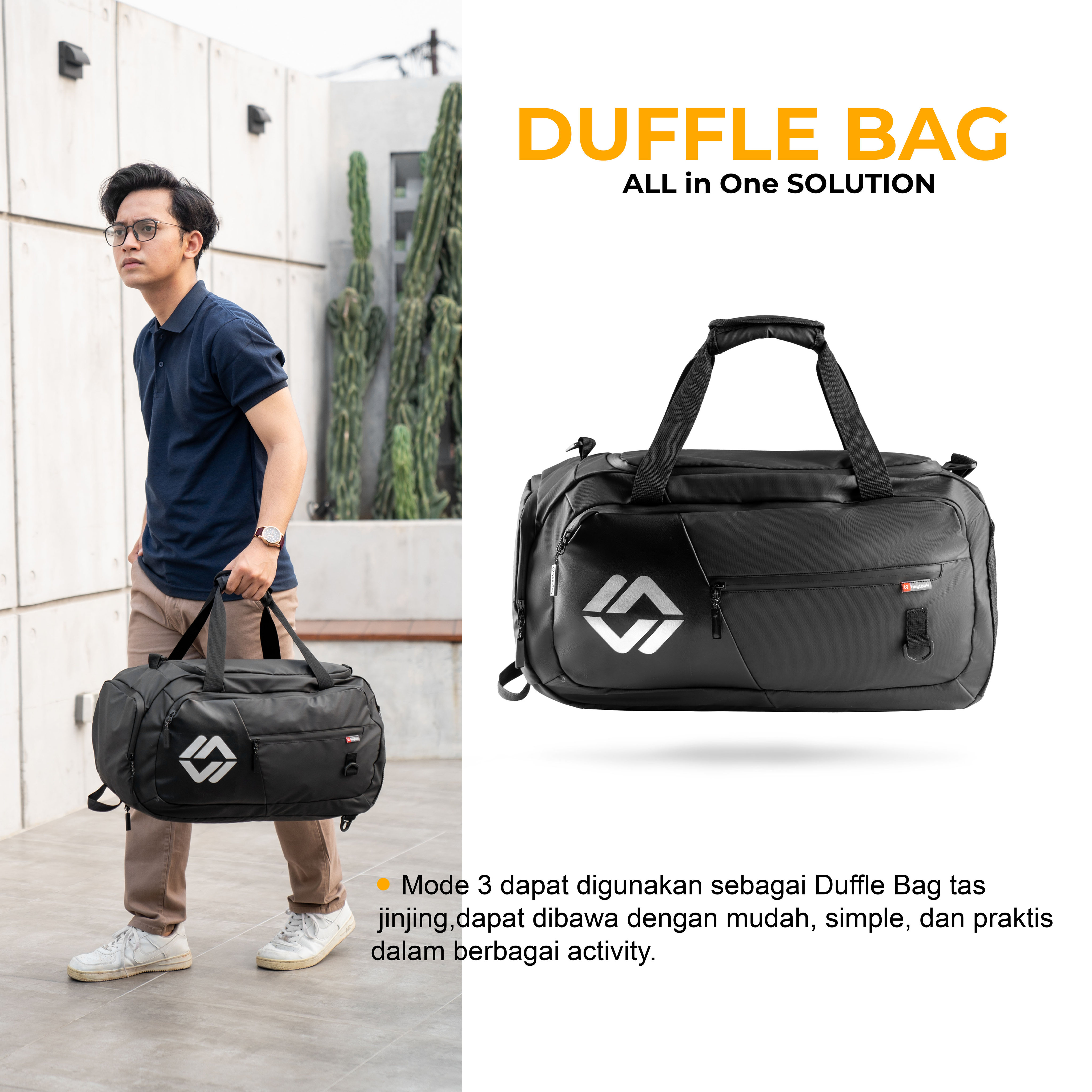 Jual HEYLOOK Official - Travelbag Pria Multyfungsi 3 in 1 WRANGLER Tas ...