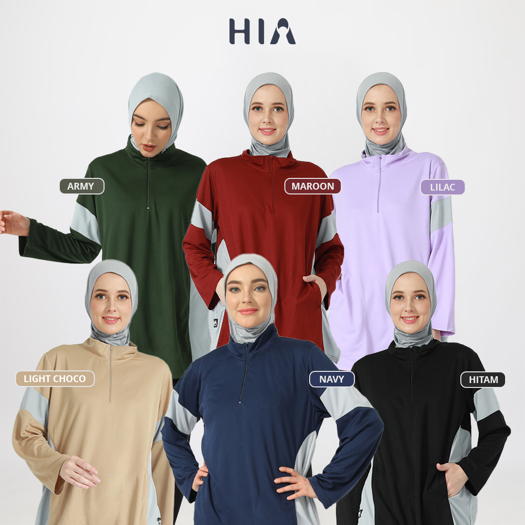 Jual HIA Everywear Jenna Top Long Sleeve Baju Olahraga Wanita Bahan Dry ...