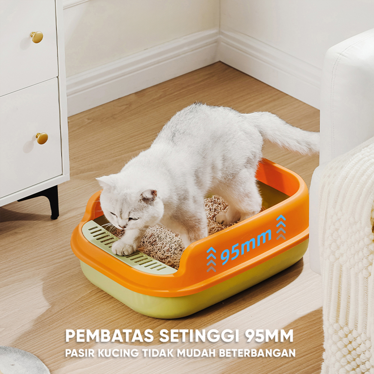 Jual FOCAT Cat Litter Box M20 Toilet Kucing Tempat Bak Pasir Kucing ...