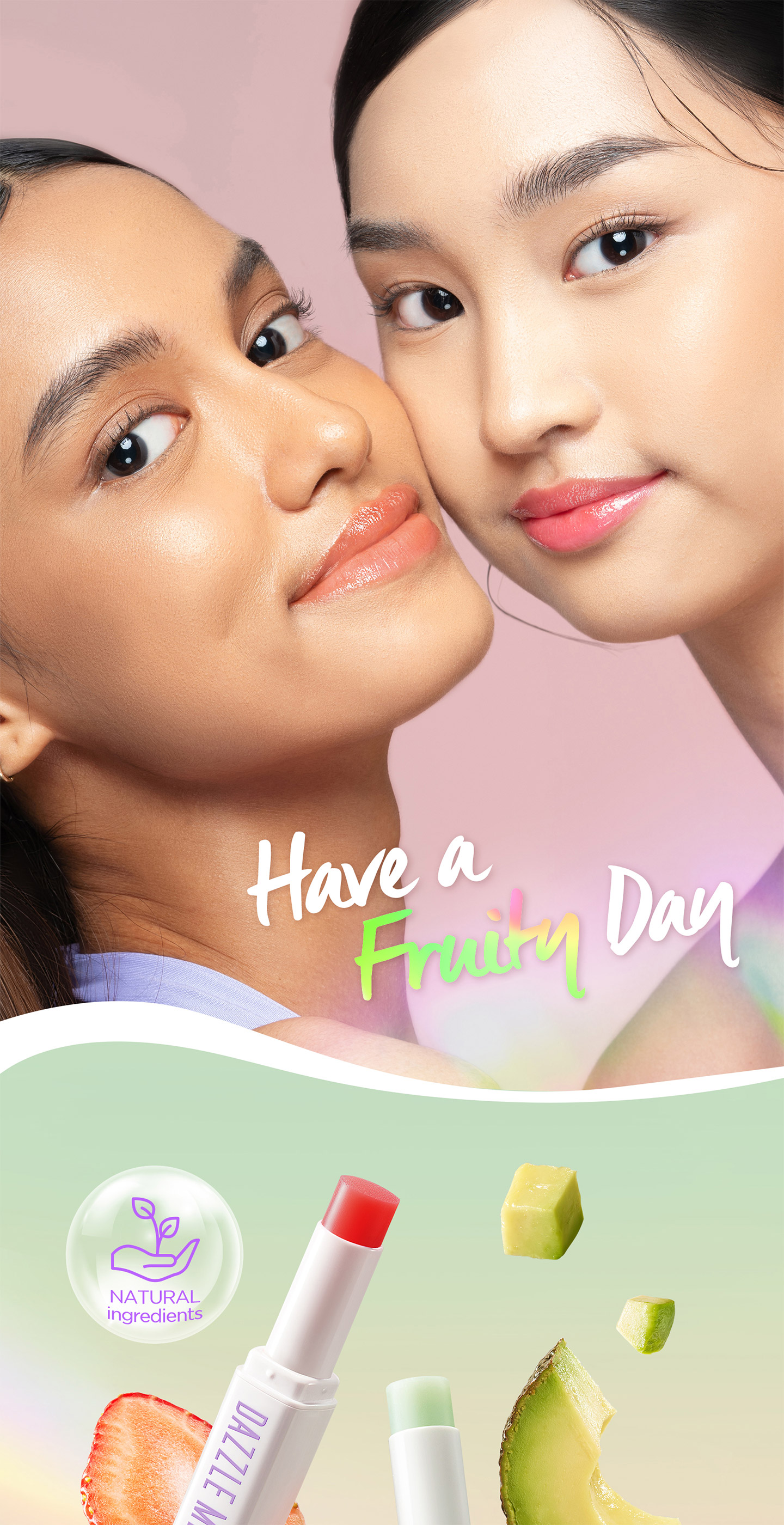 Jual [DAPAT 2 PCS] DAZZLE ME Fruit Justice Lip Balm Moisturizing ...