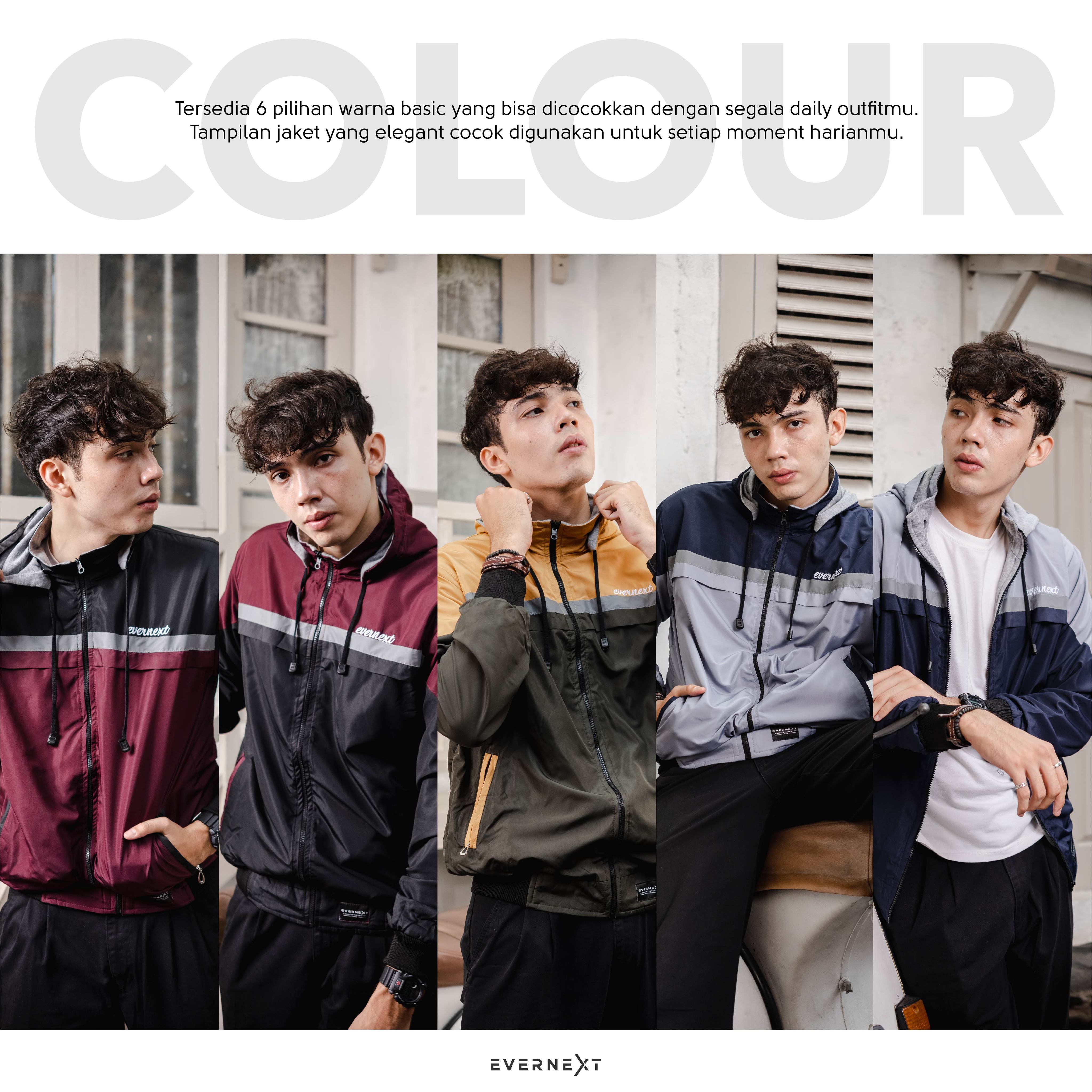 Jual Evernext - Jaket Bolak Balik Pria Jaket Motor Cowok Jaket Outdoor ...