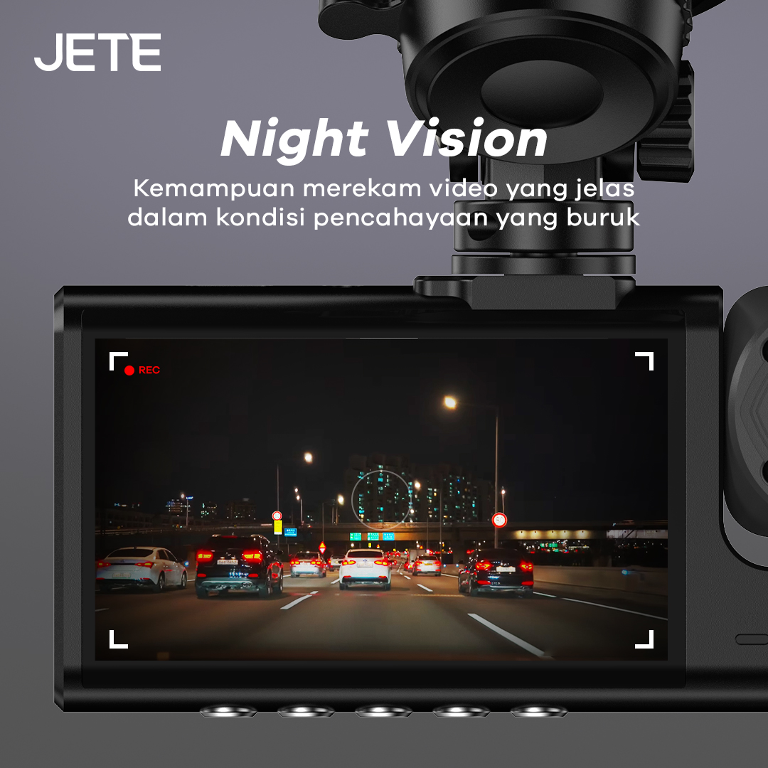 Jual Dashcam JETE DC1 1080p Full HD Night Vision G-Sensor 24 Hours ...