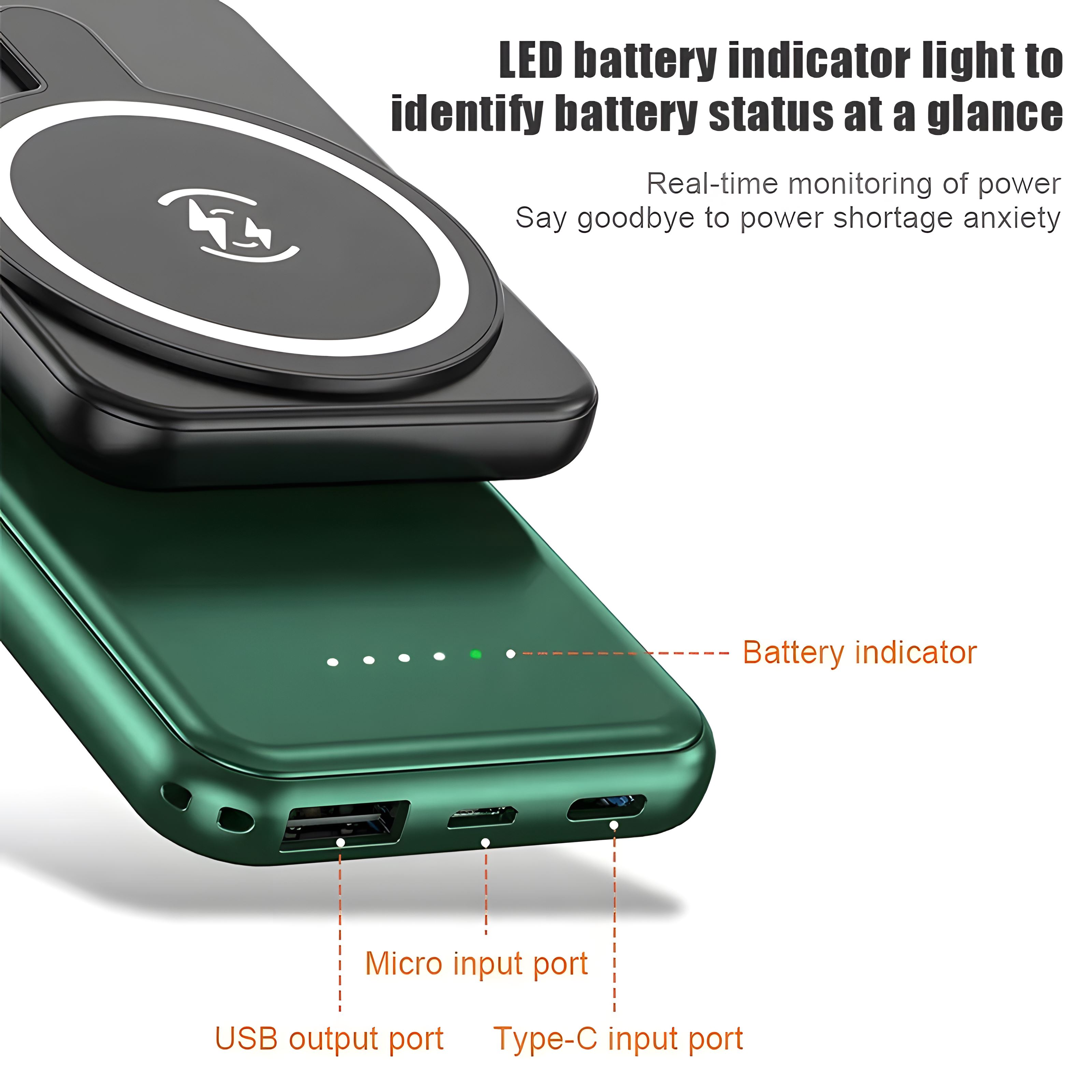 Jual YIBAO LENTIVEN Powerbank 10000 mAh Mini Fast Charging Wireless ...