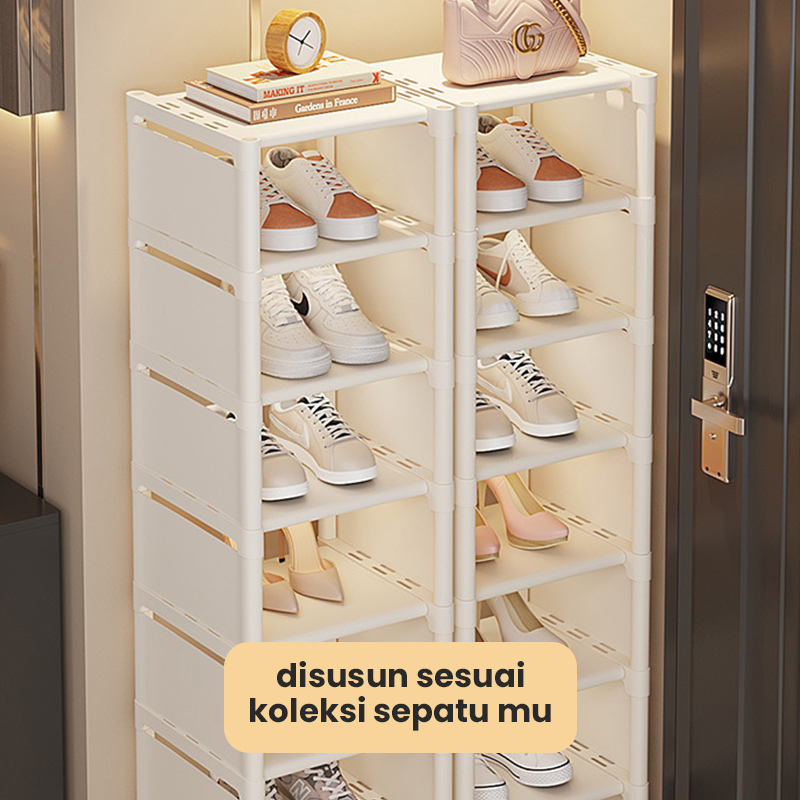 Jual HALU Rak Sepatu 8 Susun Serbaguna Tempat Penyimpanan Sepatu Sandal ...