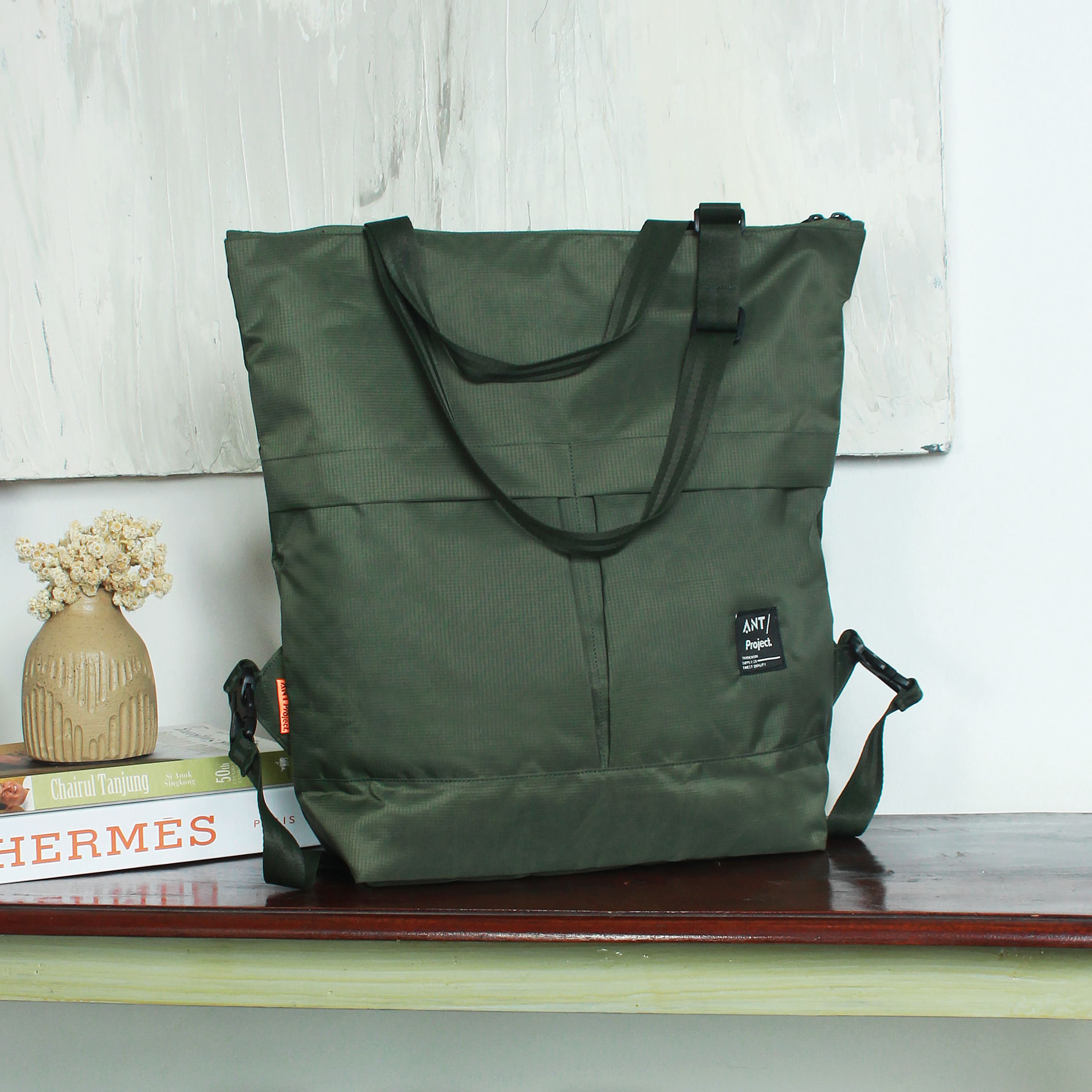 Jual ANT Project - Tas Backpack CASUAL 2 in 1 Tote Bag ENVI | Shopee Indonesia