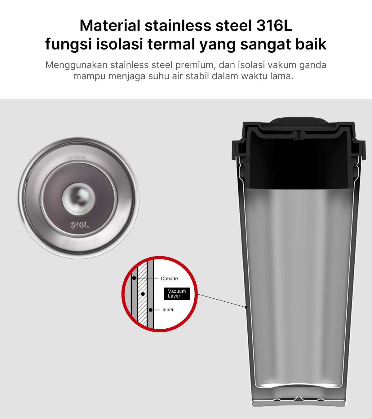 Jual LocknLock Exclusive One Touch Clip Tumbler Marvel SpiderMan 550ml ...