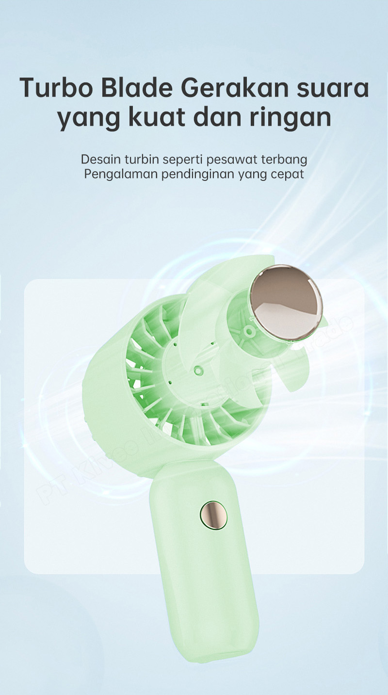 Jual Kivee kipas angin portable mini fan cute 3-Speed Quiet Quiet motor ...