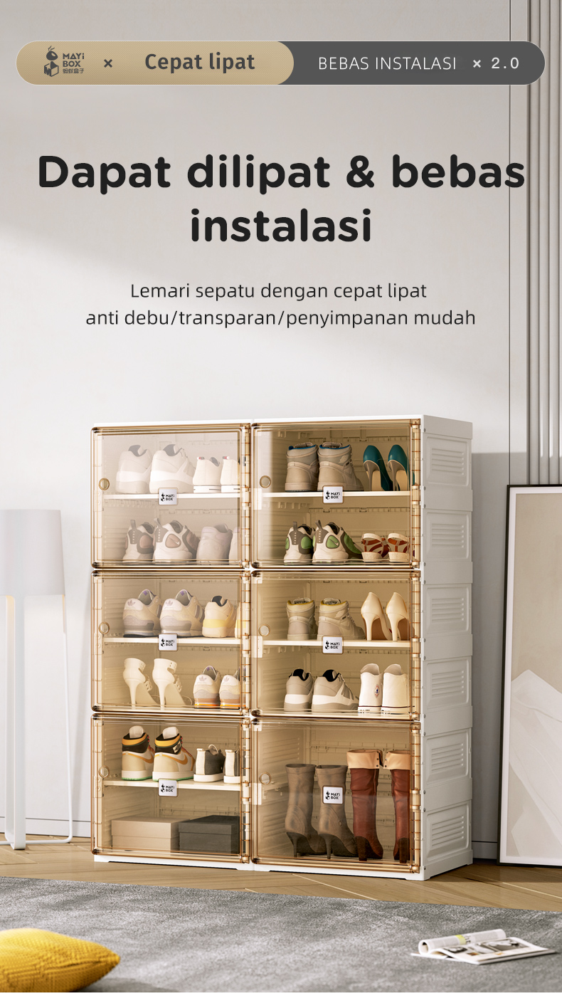 Jual ANTBOX Lemari Sepatu Ready Stock Kapasitas 16-40 Pasang Sepatu Kabinet Serbaguna Lemari ...