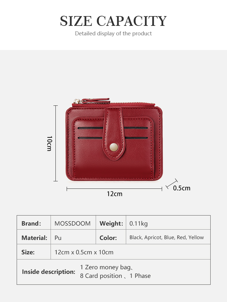 Jual MOSSDOOM Nora Card Holder Dompet Mini Wanita | Shopee Indonesia