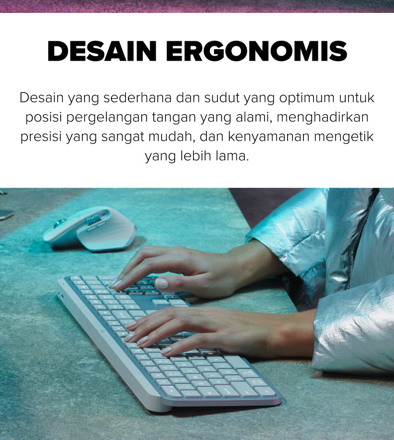Jual Logitech MX Keys S Keyboard Wireless Bluetooth, Pengetikan Hening ...