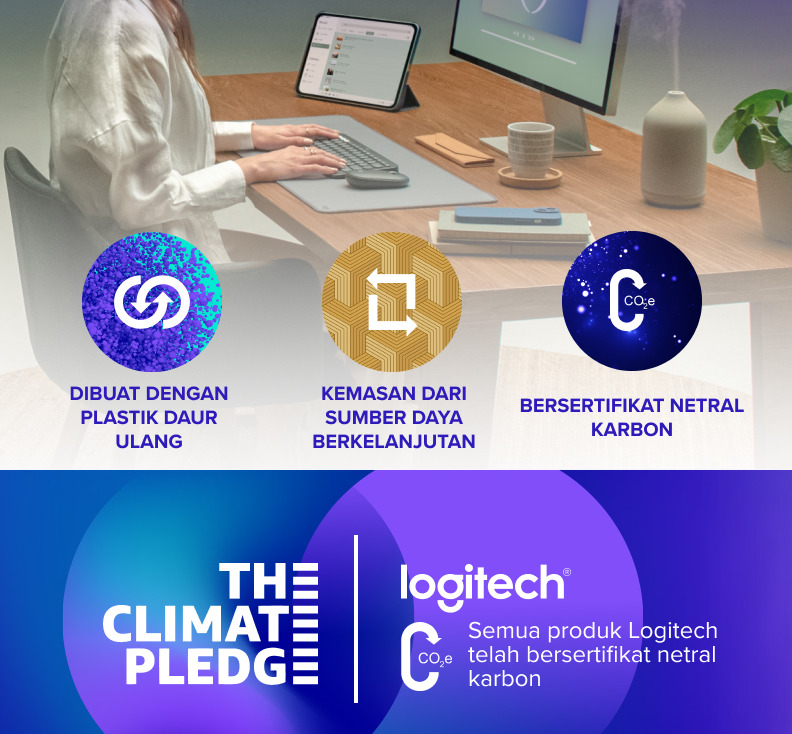 Jual Logitech Pebble 2 Combo, Keyboard dan Mouse Wireless Bluetooth ...