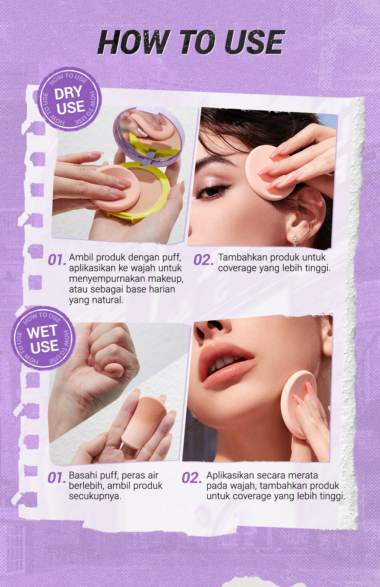 Jual DAZZLE ME Better Than Filter Double Kill Two Way Cake Pressed ...