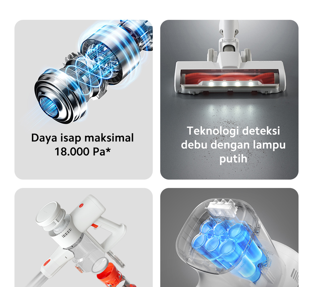 Jual Xiaomi Vacuum Cleaner G20 Lite | Daya Hisap 18.000 Pa ...