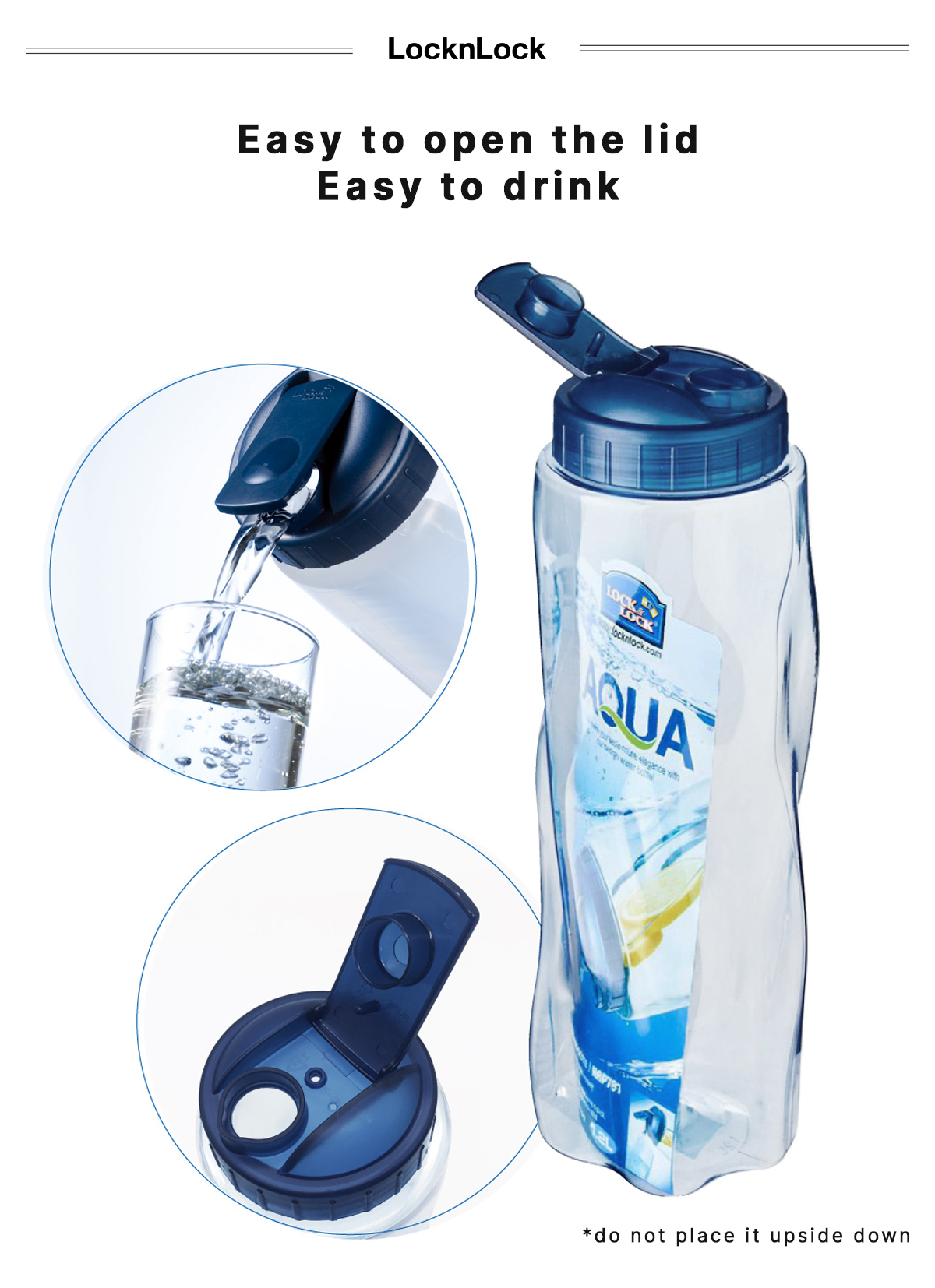 Jual LocknLock Botol Minum Ice Botol Air Minum Kulkas 1.2L - HAP781 ...