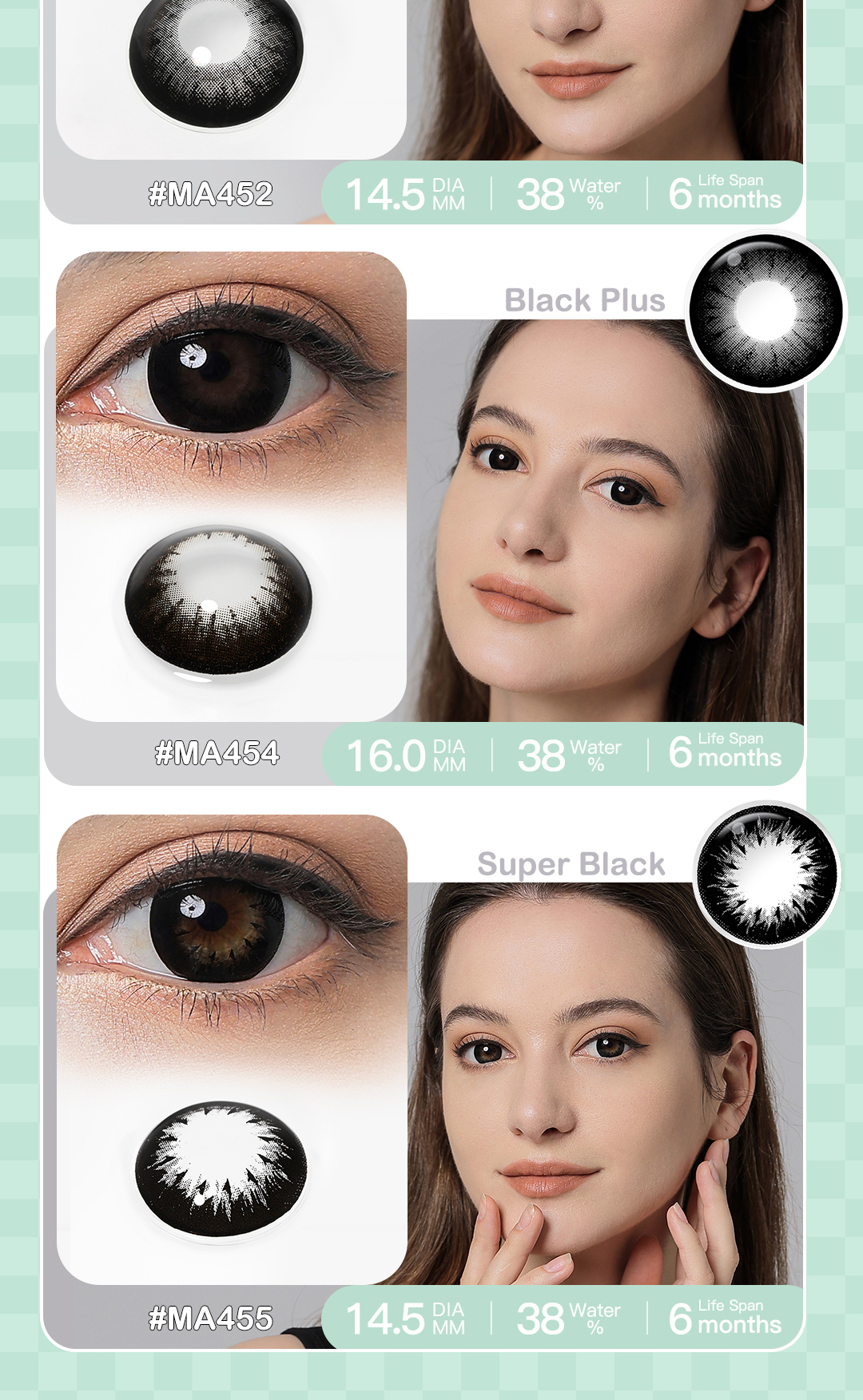 Jual Magister Softlens Big Eyes softlens 14.5mm 16mm Normal Doll Eyes ...