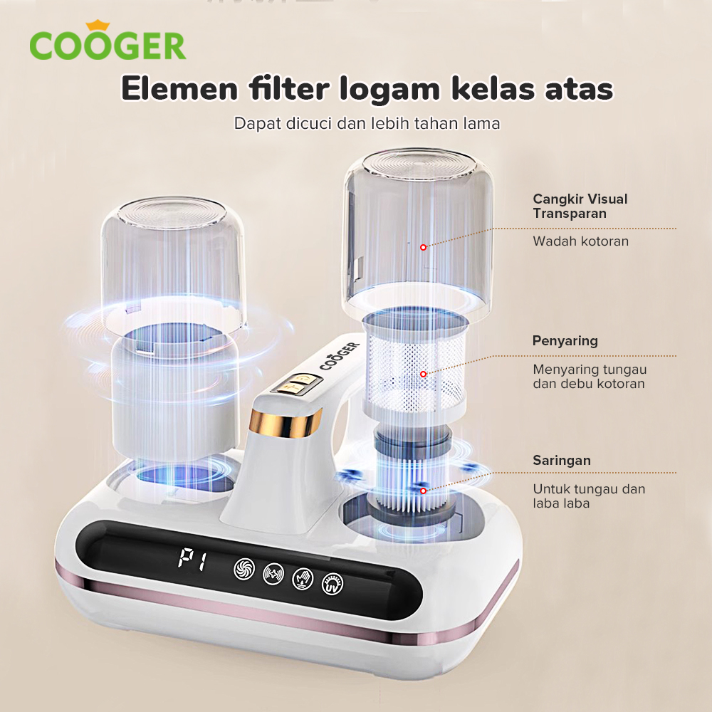 Jual COOGER Vacuum Cleaner Alat Penyedot Debu dengan Sinar UV Filter ...