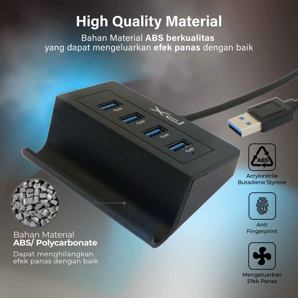 Jual USB Hub Adapter USB 3.0 Converter Laptop Phone Holder 4 in 1 PX ...