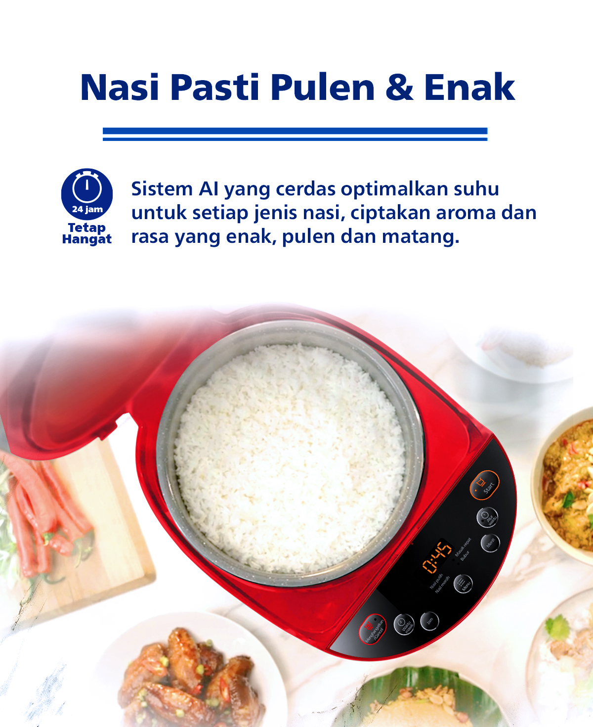 Jual Philips Digital Rice Cooker / Magicom HD4515/29 1.8 L Lapisan ...
