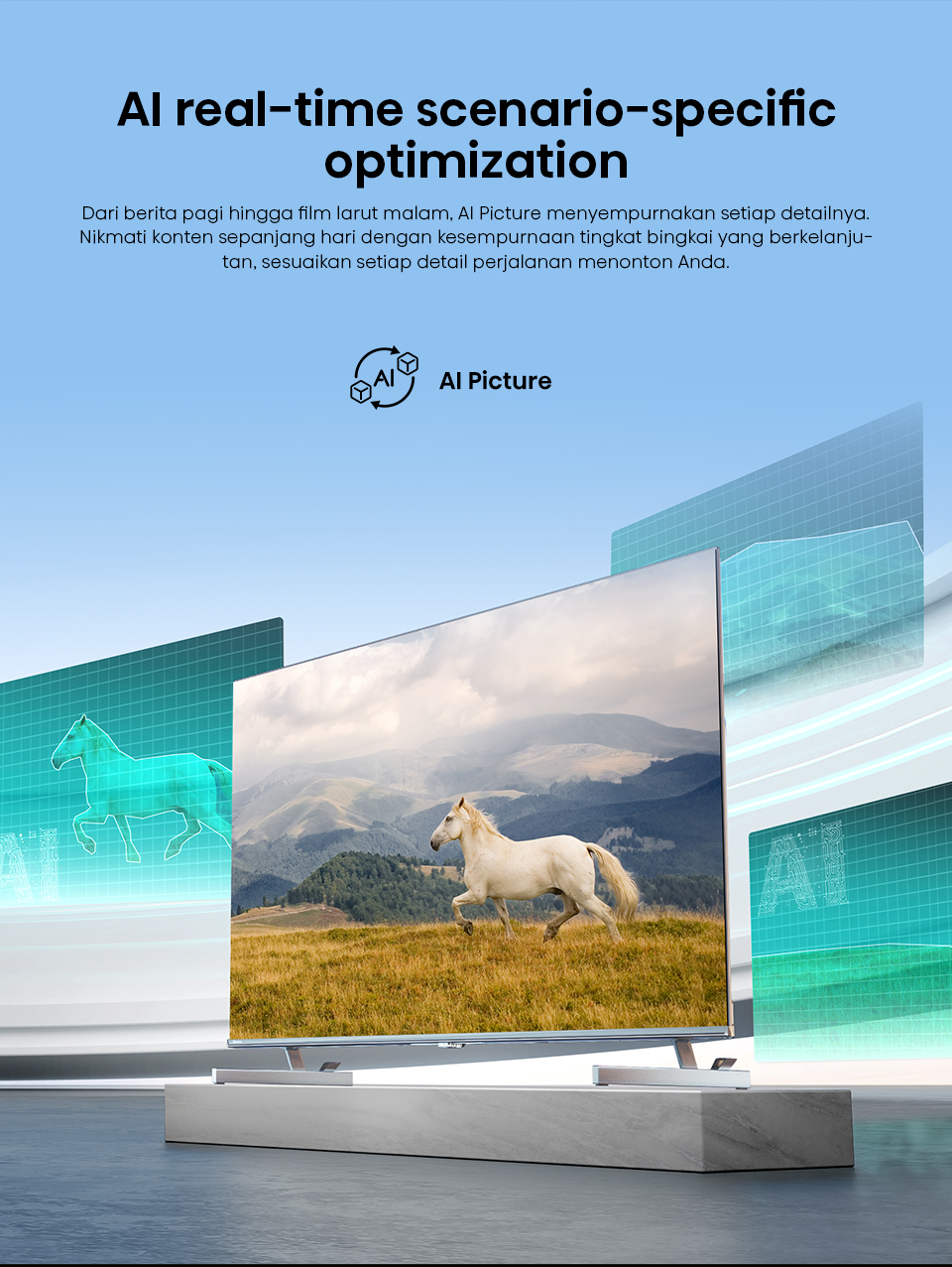 Jual Hisense 43Q6N 43" Inch QLED Quantum Dot Google Smart TV Bezelles Design Dolby Vision Atmos ...