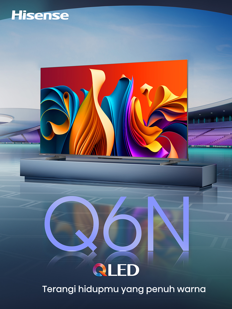 Jual Hisense 55Q6N 55" Inch QLED Quantum Dot Google Smart TV Bezelles Design Dolby Vision Atmos ...