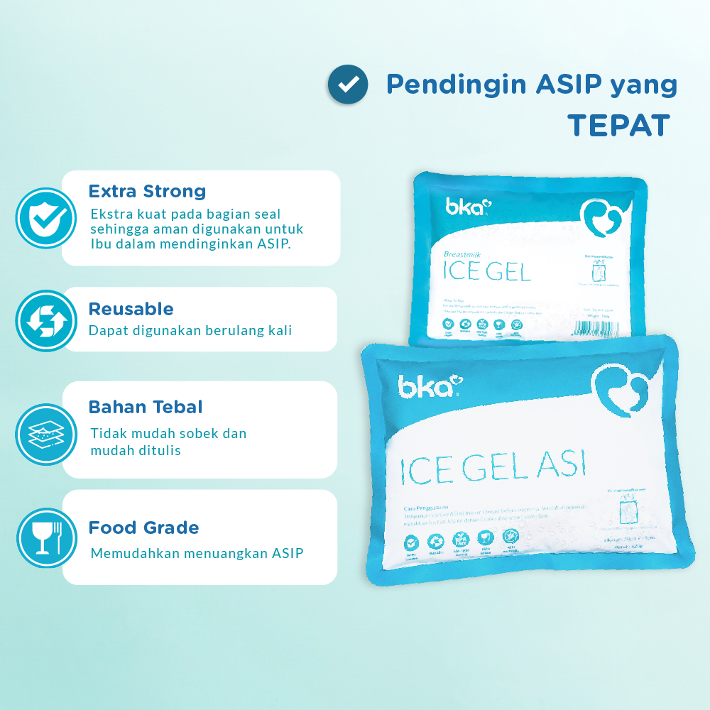 Jual Paket Botol Kaca ASI 4pcs & Ice Gel Pack ASI (420gr & 160gr ...