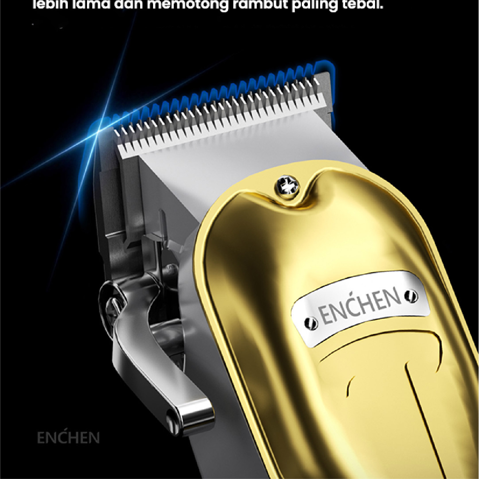 Jual ENCHEN Alat Cukur Rambut Boost 3 Gold Hair Clipper Electric Metal ...