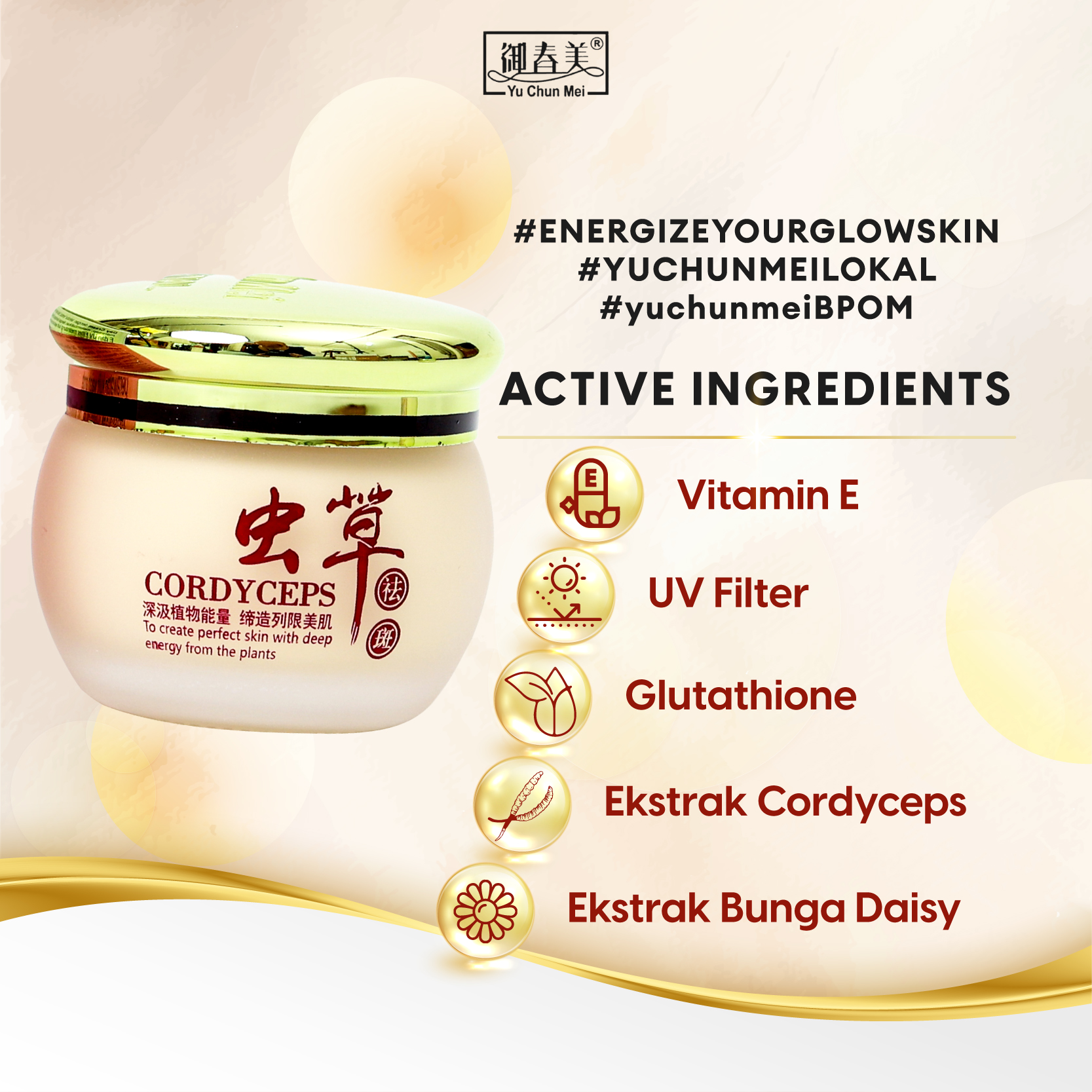 Jual [BPOM ORIGINAL LOKAL] YU CHUN MEI Cordyceps COMPLETE KIT | Shopee Indonesia