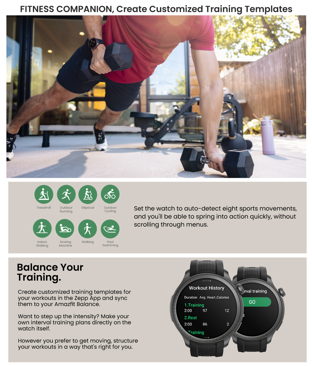 Jual Amazfit Balance 46mm SmartWatch Bluetooth Phone Call AI Fitness ...