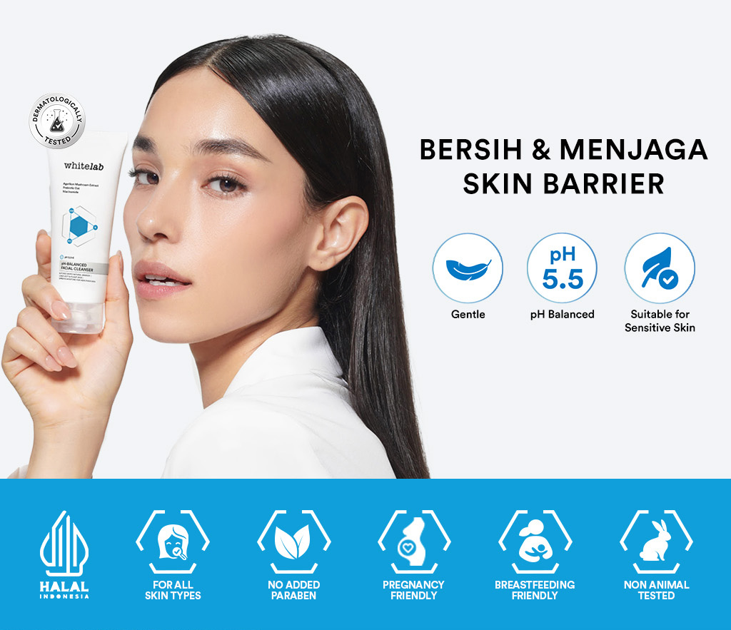 Jual Whitelab pH Balanced Facial Wash - Sabun Cuci Muka Low pH Cleanser ...