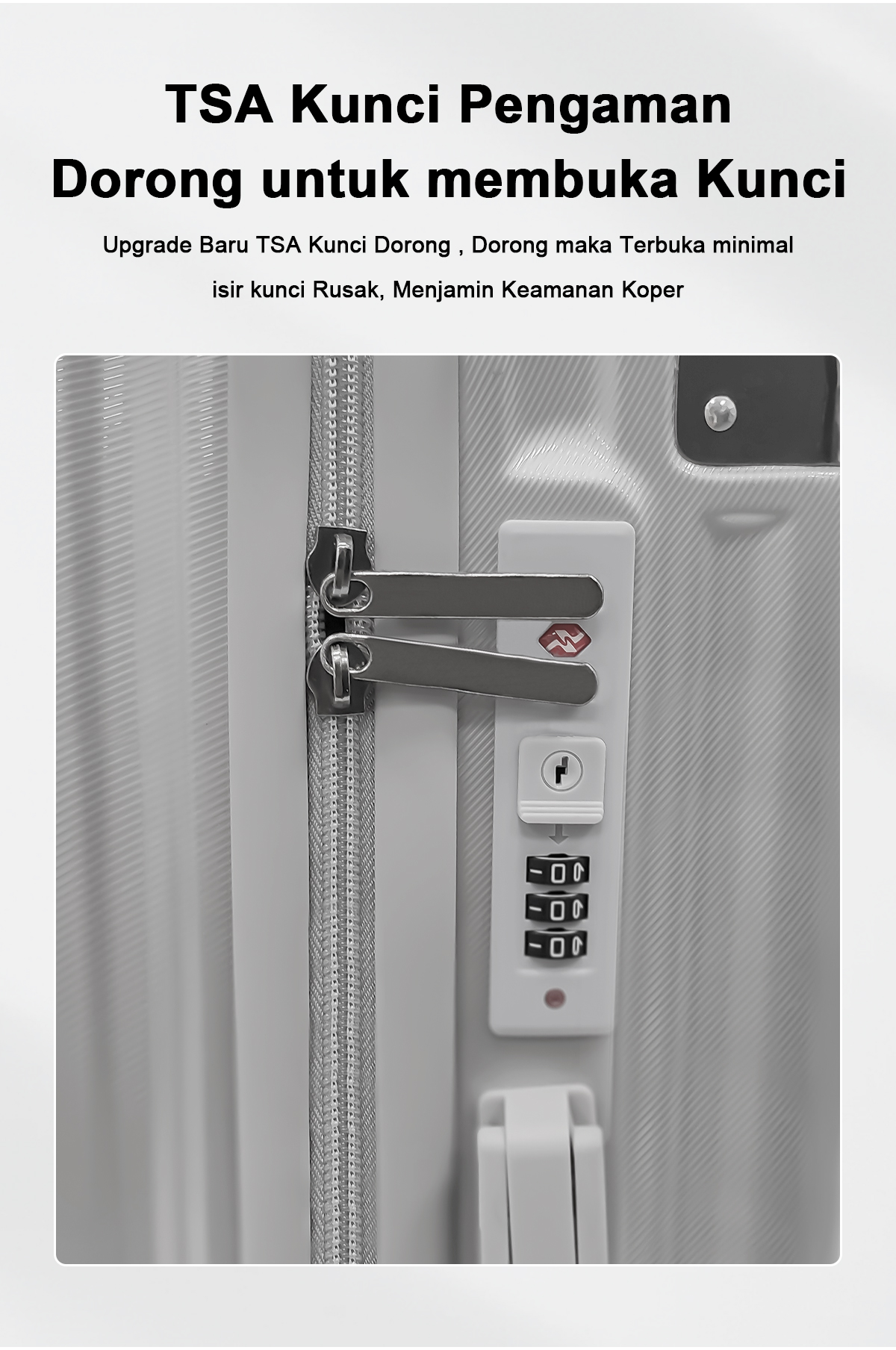 Jual YD Koper L02 Bagasi Size 24 inch 20 inch TSA Lock Tahan Banting ...