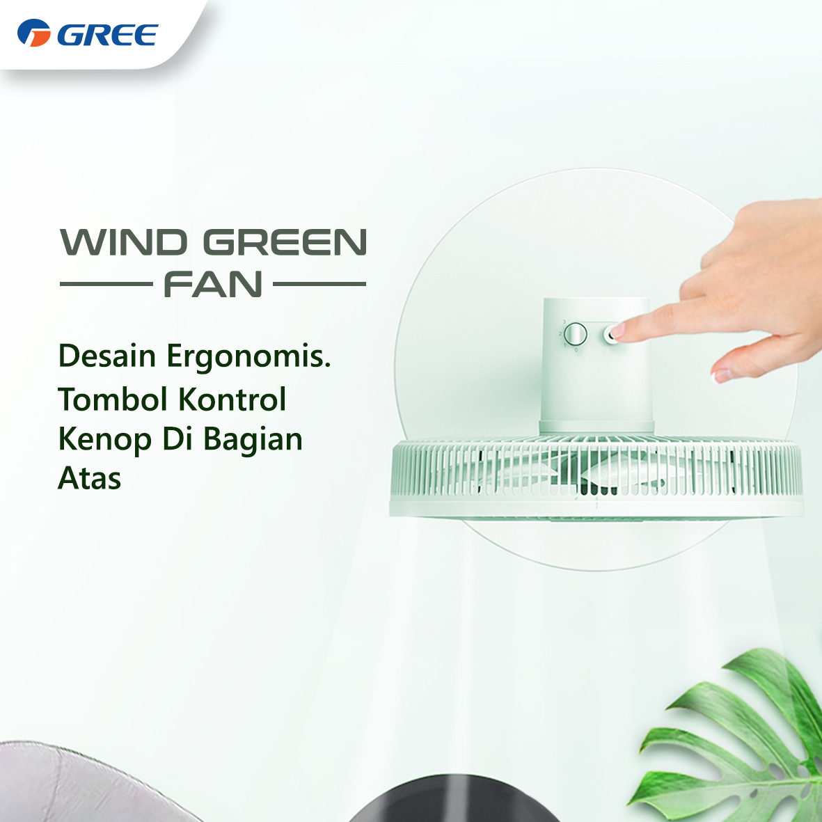Jual [TERBARU] GREE Wind Green Fan - GCF-14iGN - Hijau | Shopee Indonesia