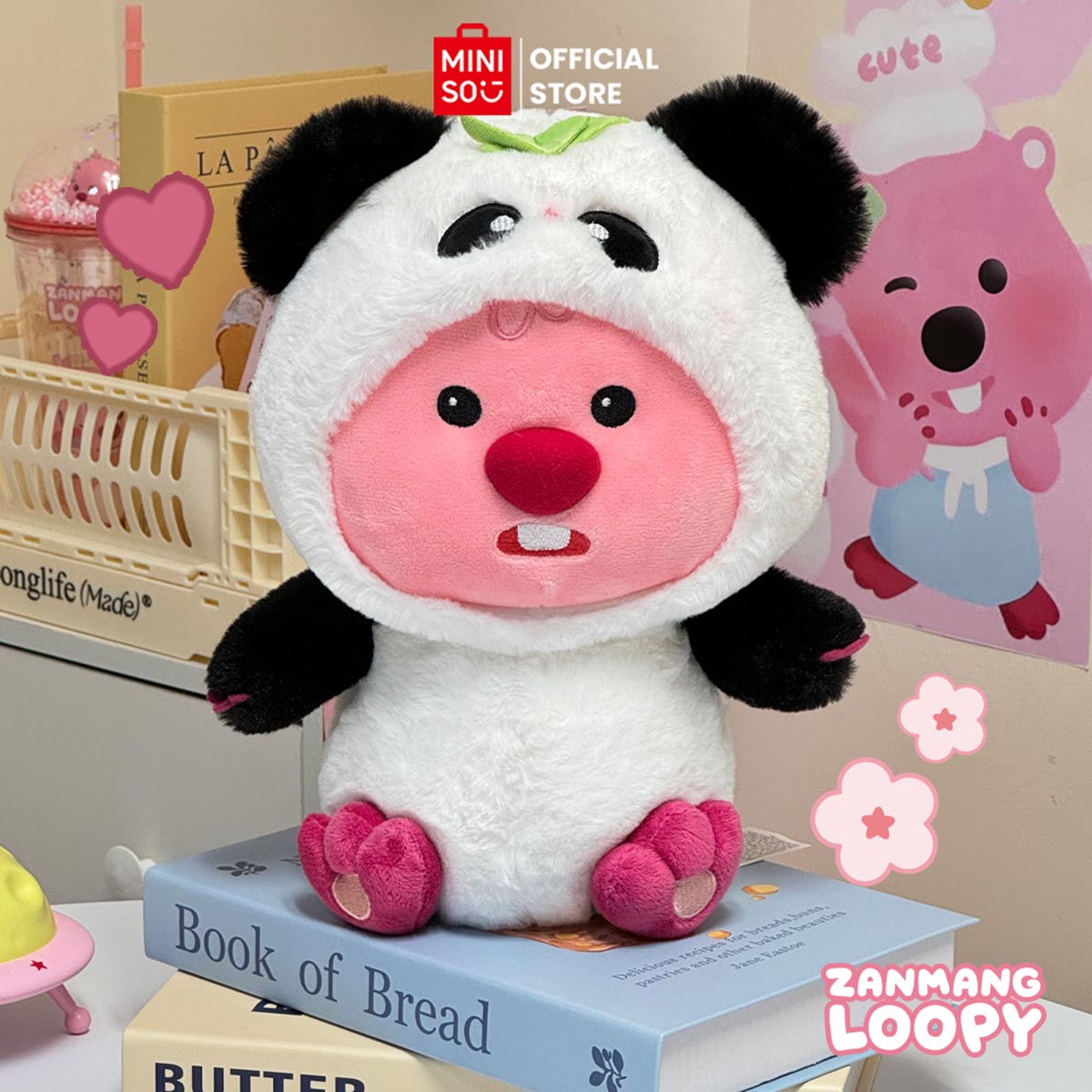 Jual Miniso x ZANMANG Loopy Collection Plush Toy Mainan Mewah 10in ...