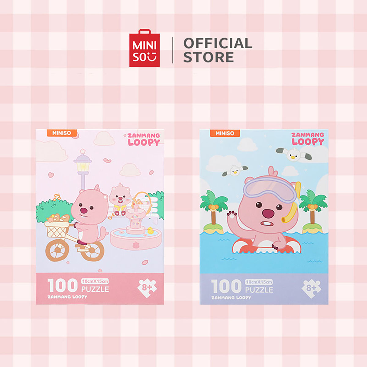 Jual Miniso x ZANMANG Loopy Collection Puzzles 100-Piece Photo Frame ...