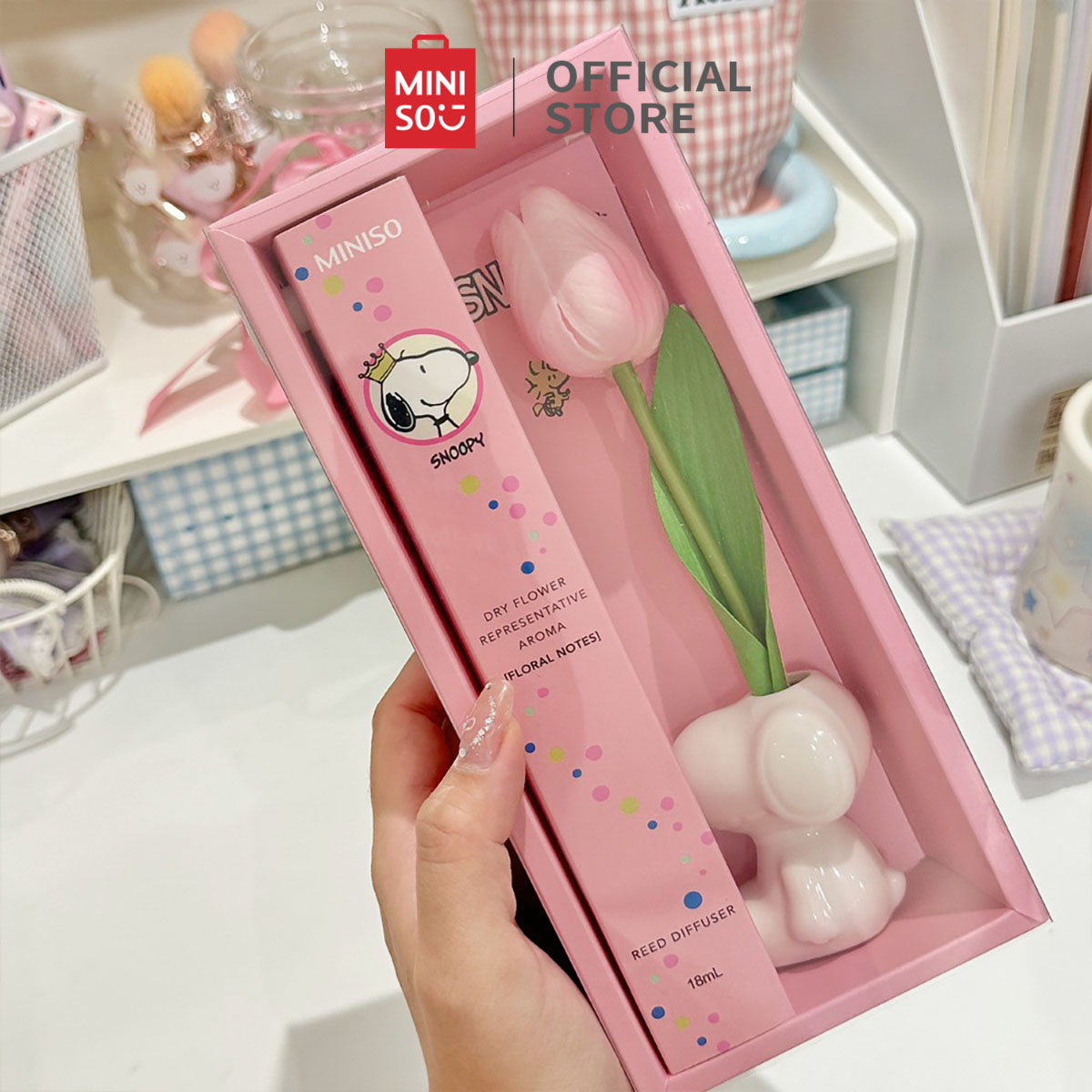 Jual Miniso x Snoopy Collection Aromaterapi Bunga Pengharum Bunga Non ...