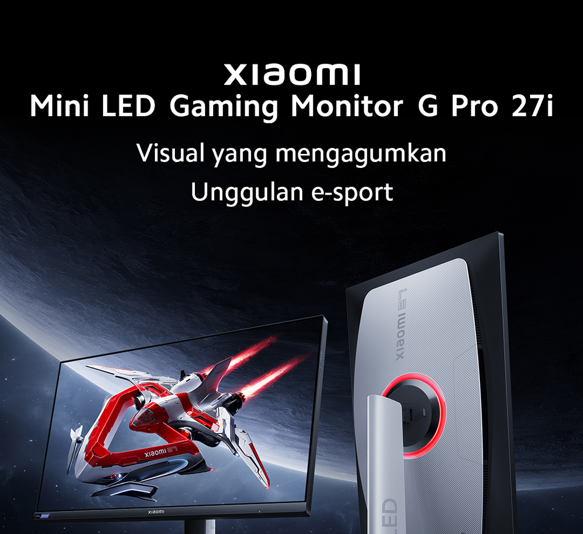 Jual Xiaomi Mini LED Gaming Monitor G Pro 27i | Mini LED 1152-Zona ...