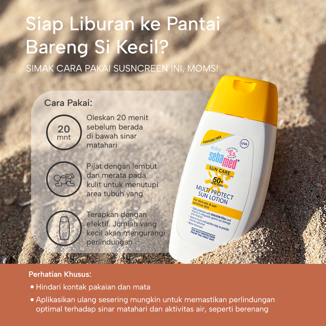 Jual Baby Sun Lotion SPF50+ - Sunscreen Bayi Bebas Minyak dan Water ...
