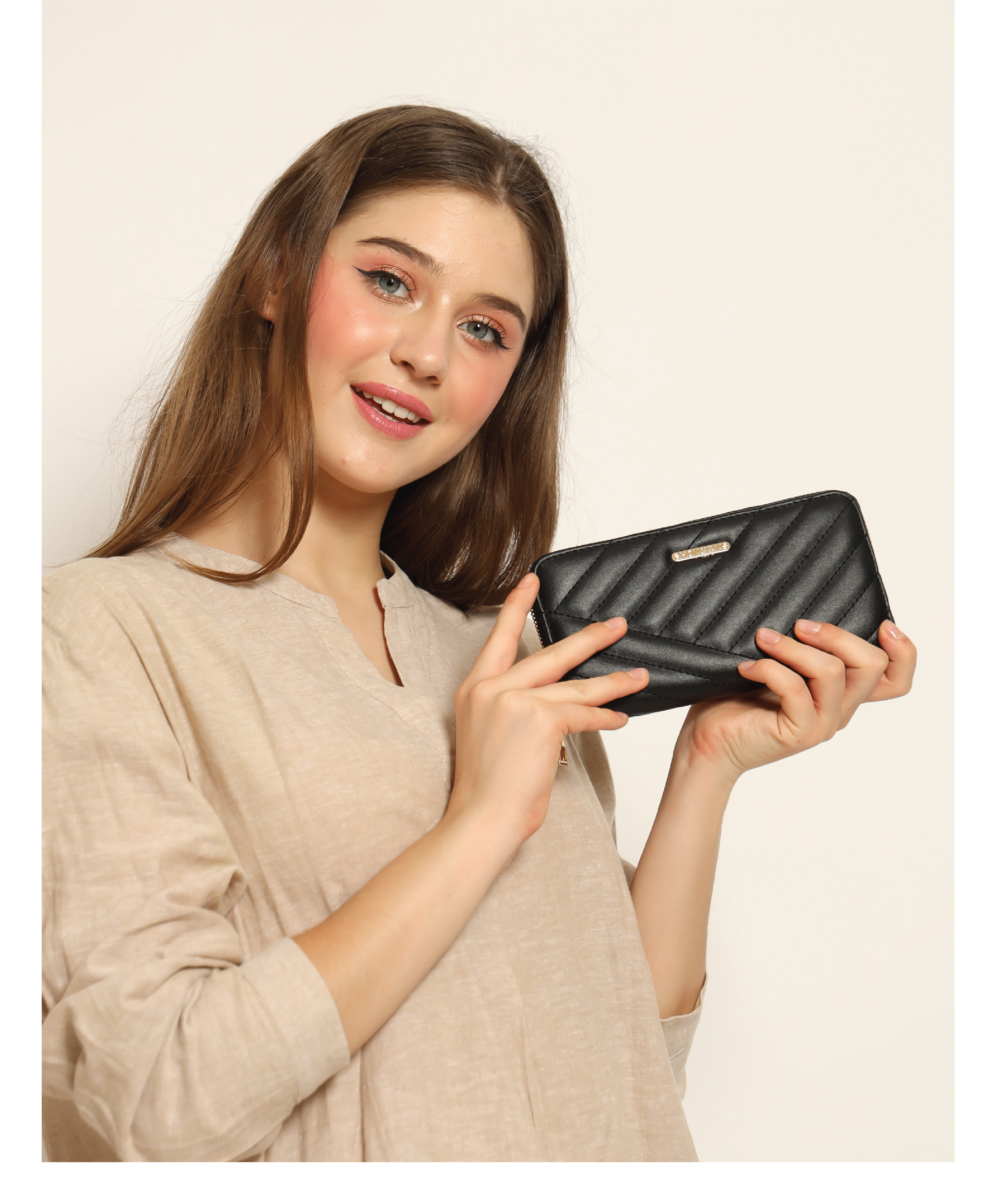 Jual [GRATIS BOX] HONYAN Dompet Wanita Panjang Cewek Original JJ Long ...