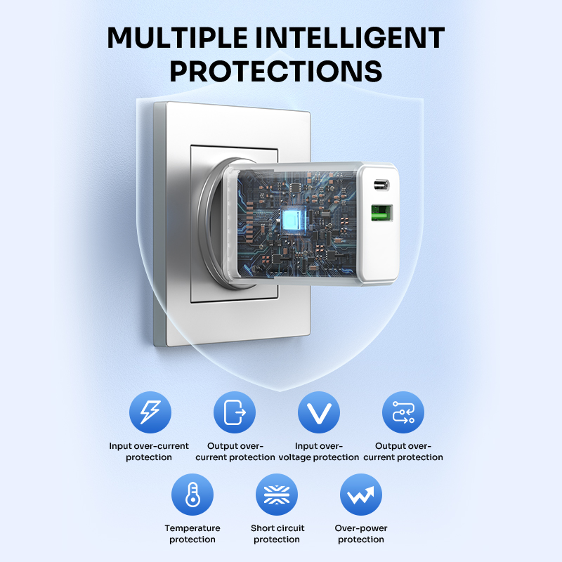 Jual ROBOT Kepala Charger Fast Charging 30W 2port Adapter Charger Type ...