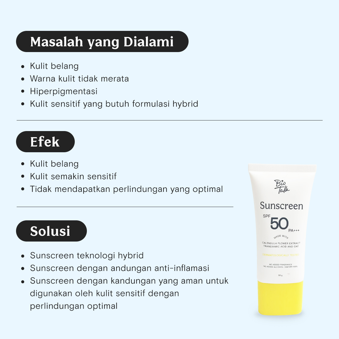 Jual EXCLUSIVE LAUNCH [CERTIFIED IN VIVO] Biotalk Sunscreen SPF 50 PA ...