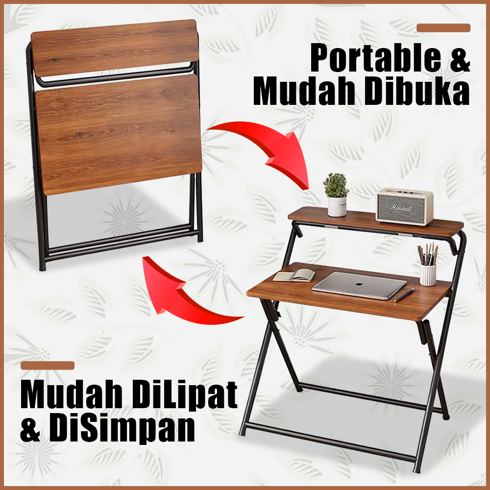 Jual KUKAHOME Meja Laptop Lipat Adjustable Portable Rotate Laptop Desk ...