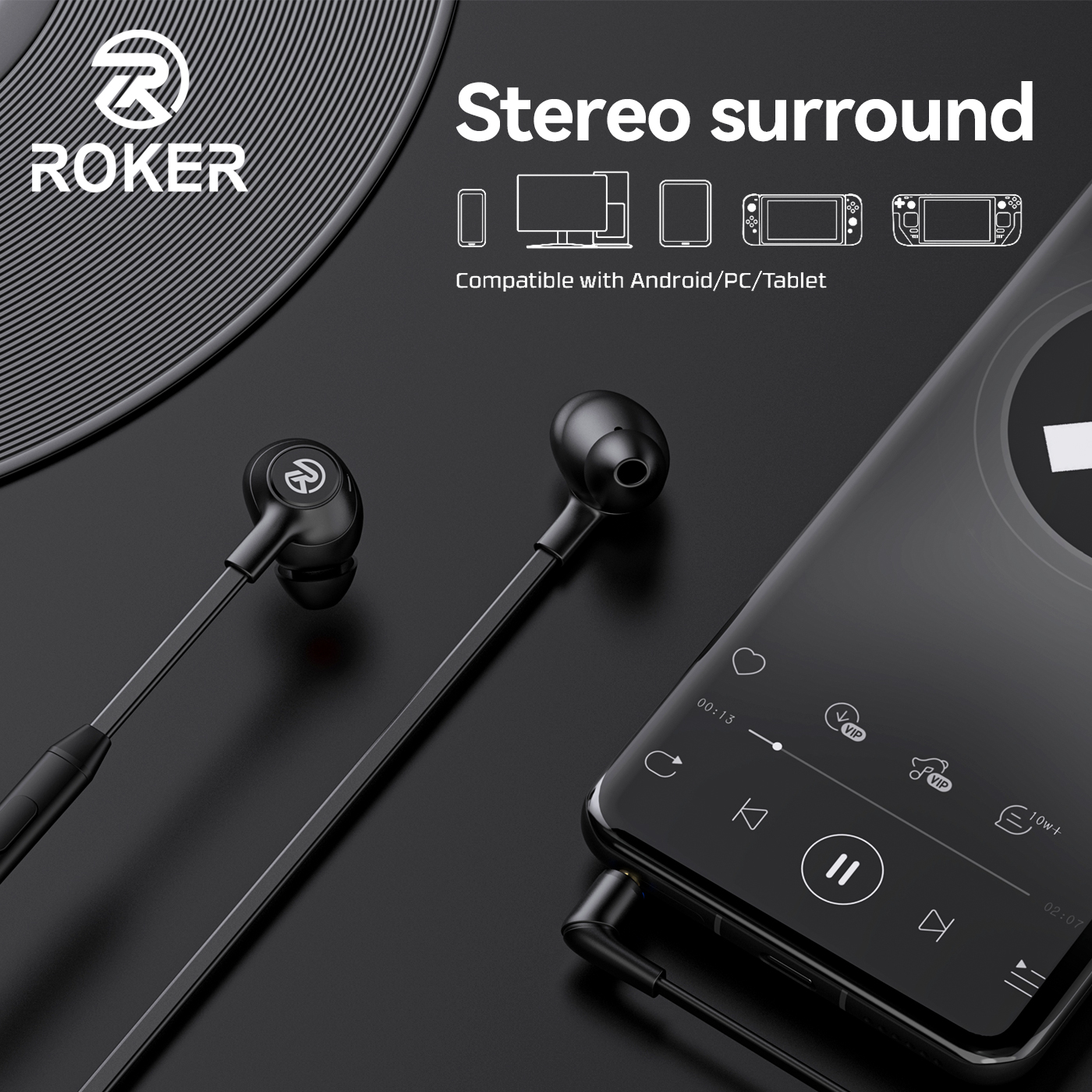 Jual Earphone Roker Gaming G388 RENEGADE MUSIC SUPER EXTRA BASS | Shopee Indonesia