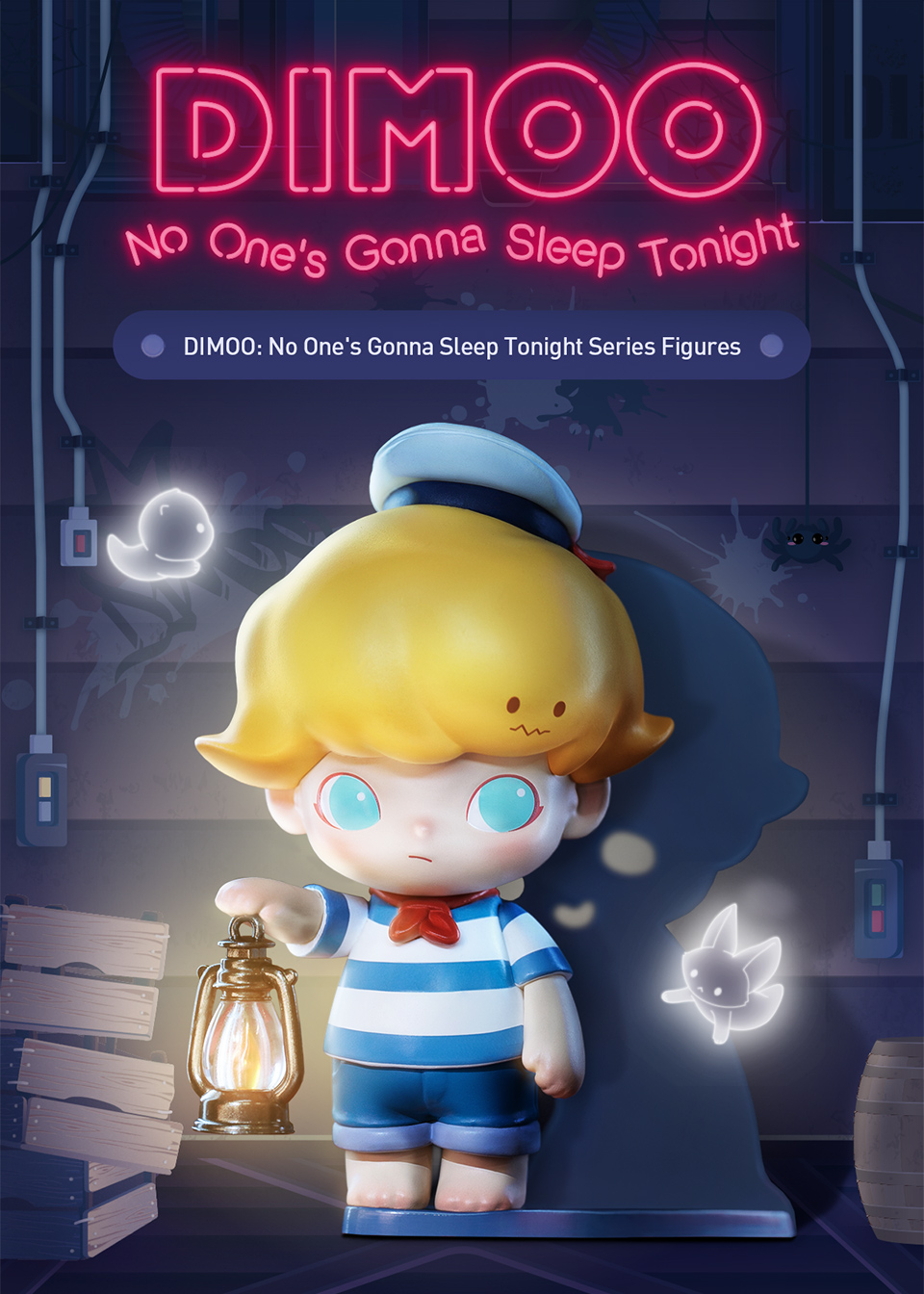 Jual POP MART DIMOO: No One's Gonna Sleep Tonight Series Blind Box Action Toys Figure Birthday ...