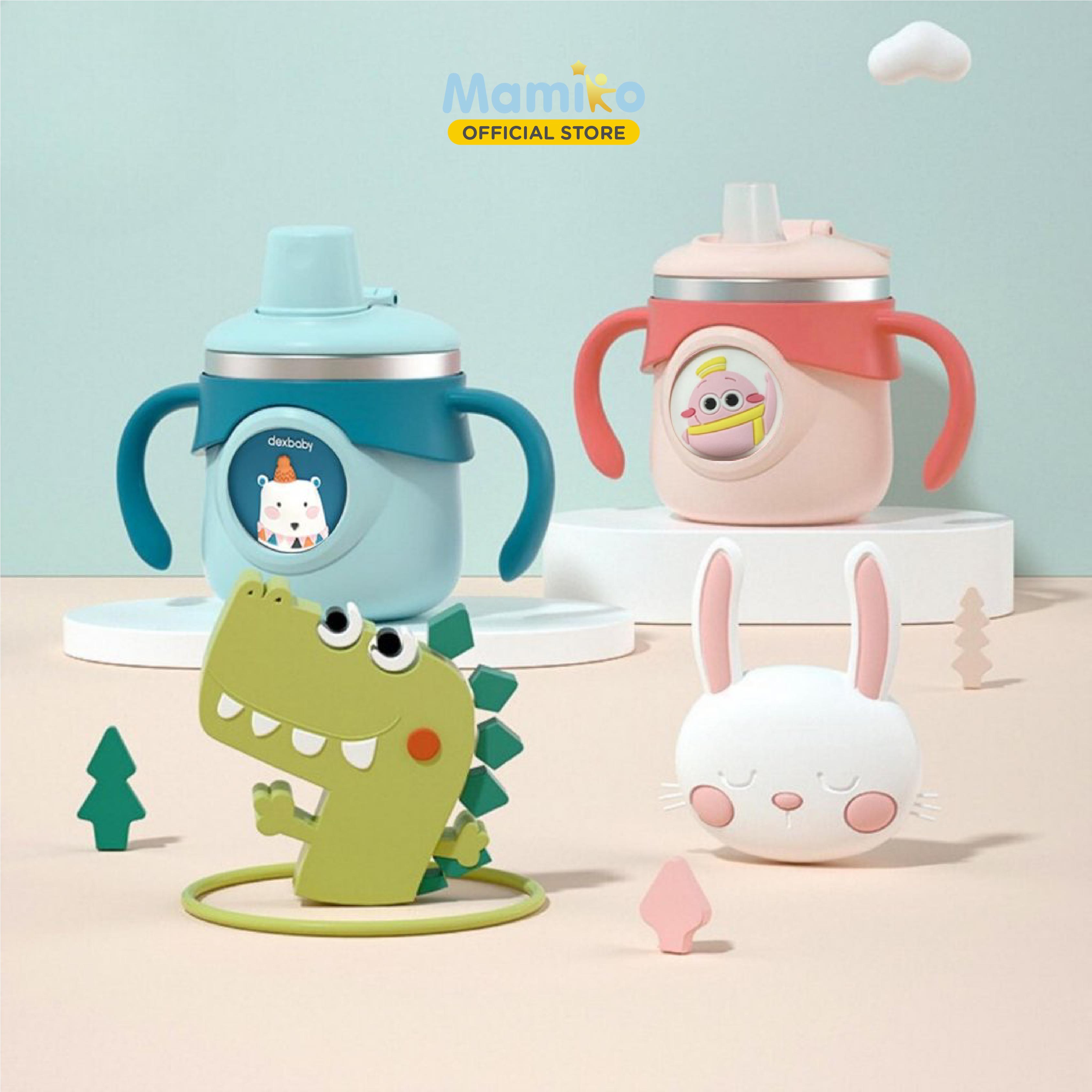 Jual Mamiko Gelas Botol Susu Stainless Bayi Anak 260 ML | Milk Cup ...