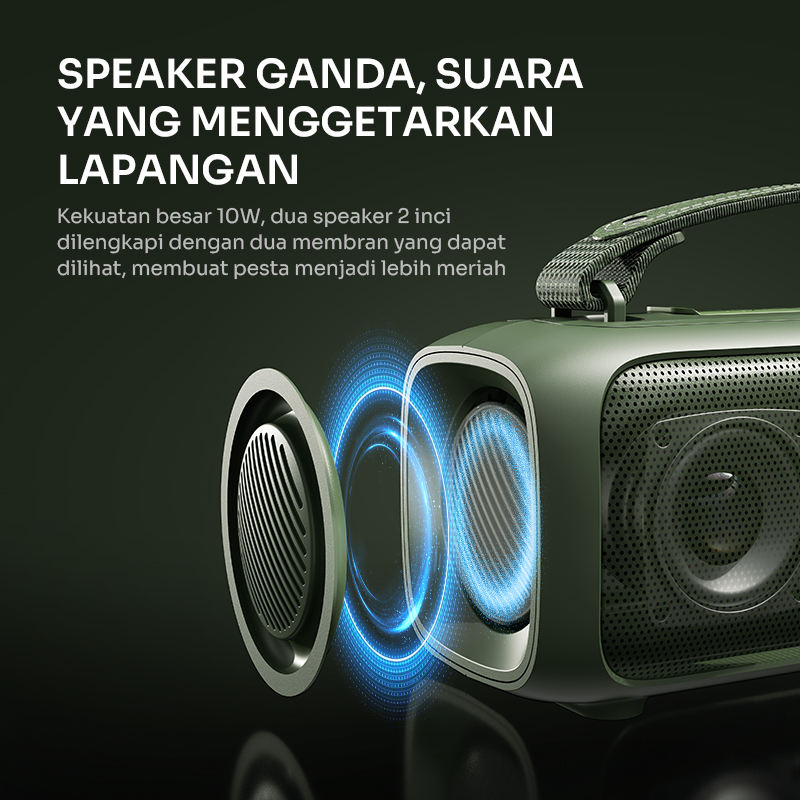 Jual Robot Speaker Bluetooth Bass Outdoor RGB Waterproof IPX5 Bluetooth ...