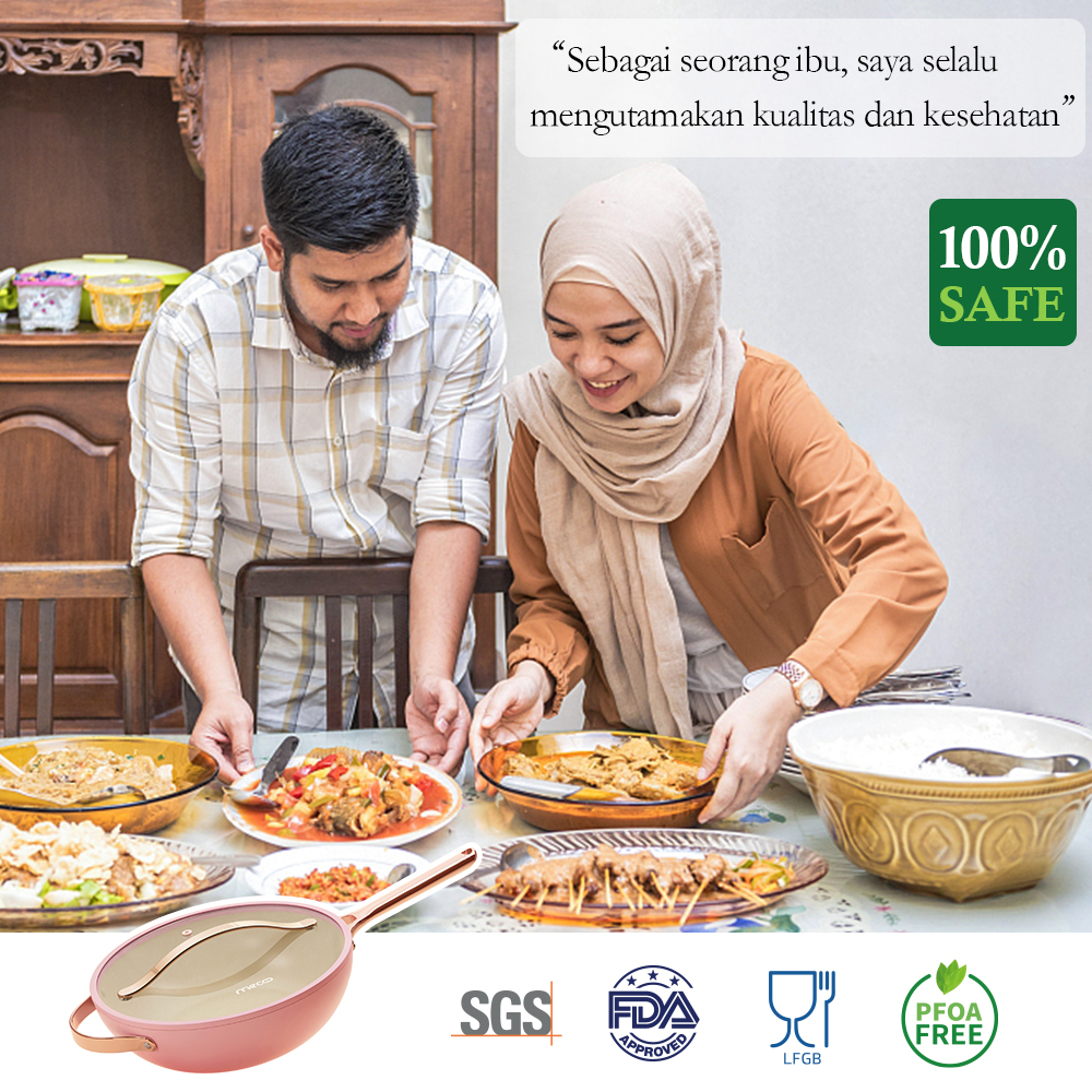 Jual Mecоо Most Aesthetic Premium Non-Stick Wok 30cm SGS FDA LFGB Sertifikasi PFOA Free | Shopee ...
