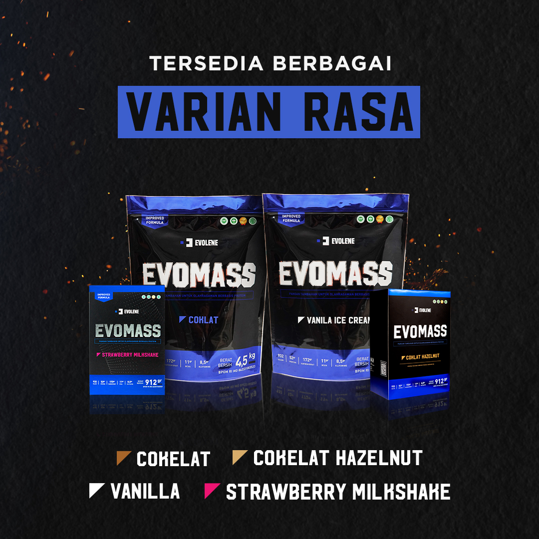 Jual Evolene Evomass 2lbs/912gr - Mass Gainer - Suplemen Fitness | Shopee Indonesia