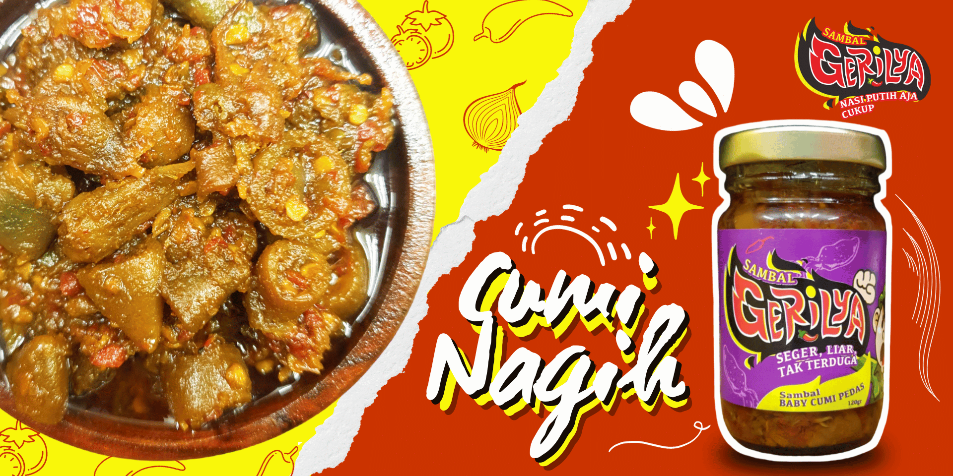 Jual GERILYA - Sambal Cumi Pedas Nagih | Shopee Indonesia