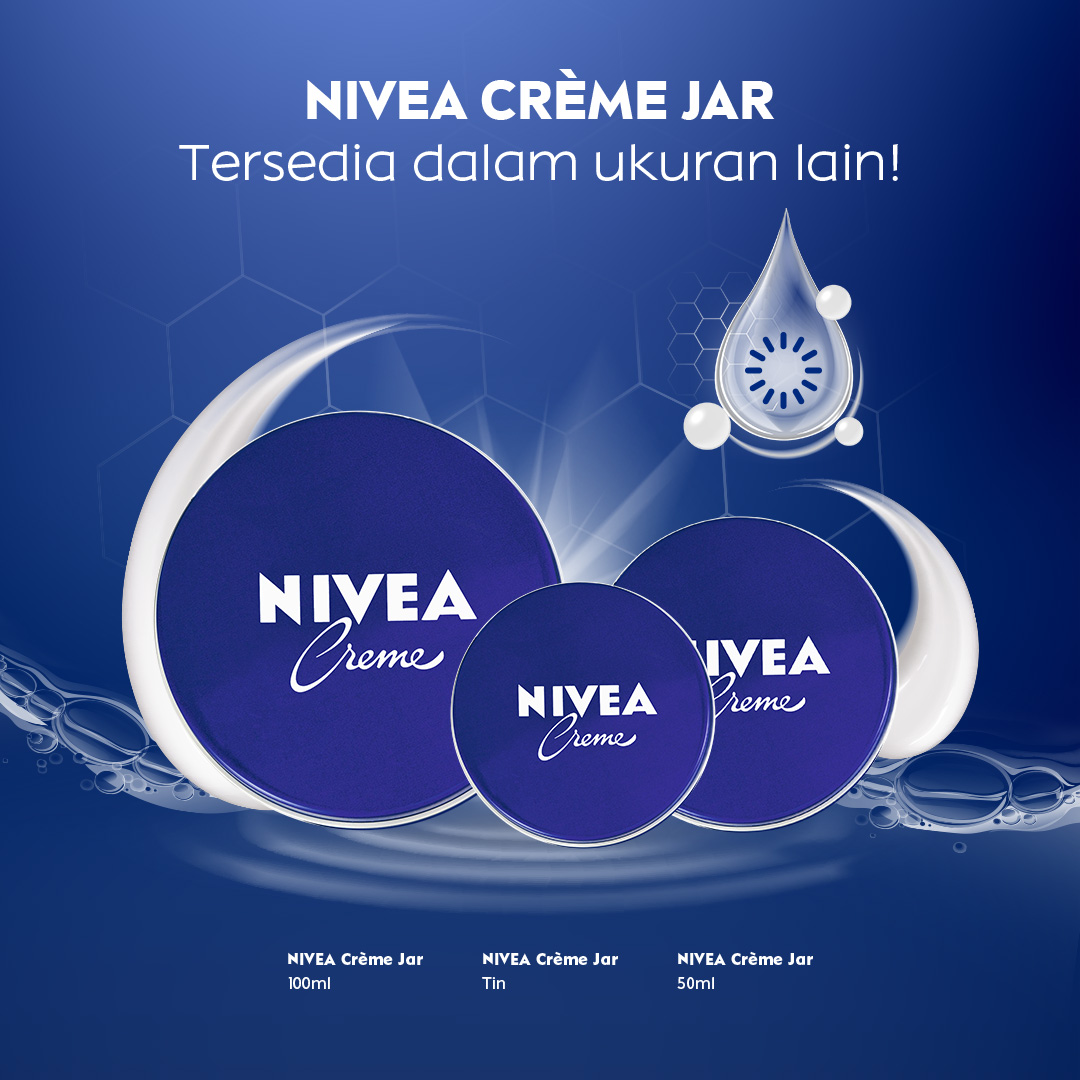 Jual NIVEA Cream Moisturizer Creme Tin 60ml - Hand body krim cream ...